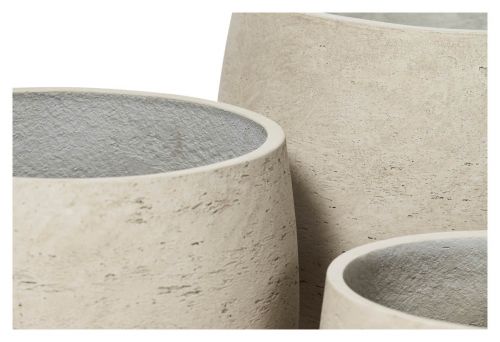 Round Cement Pots – Outside Square